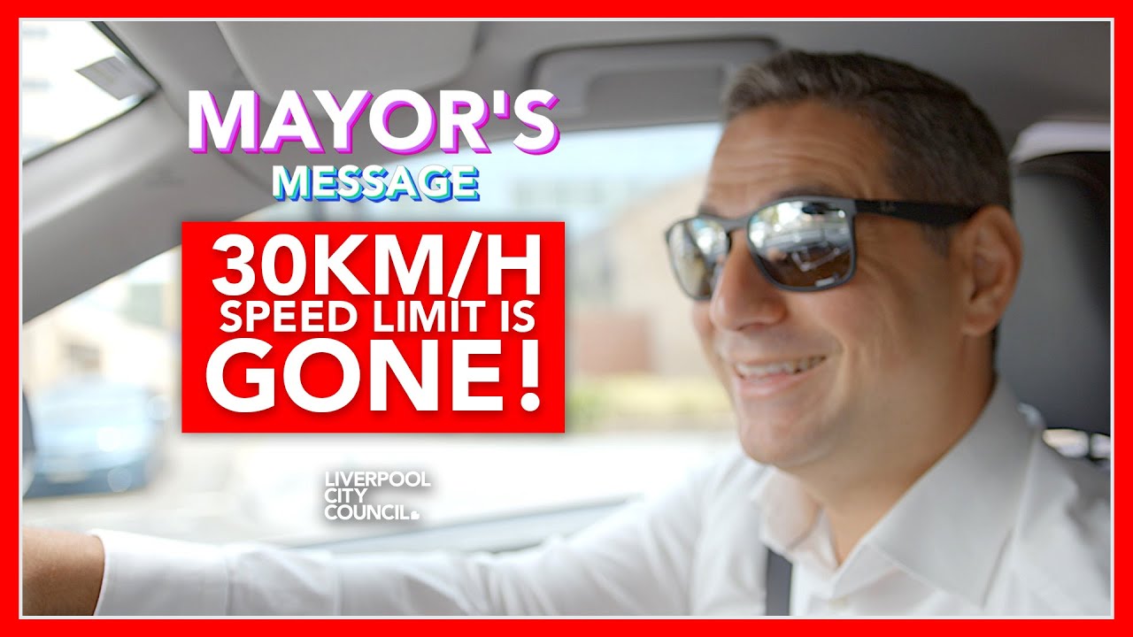 30km/h speed limit is gone! - Mayor's Message - YouTube
