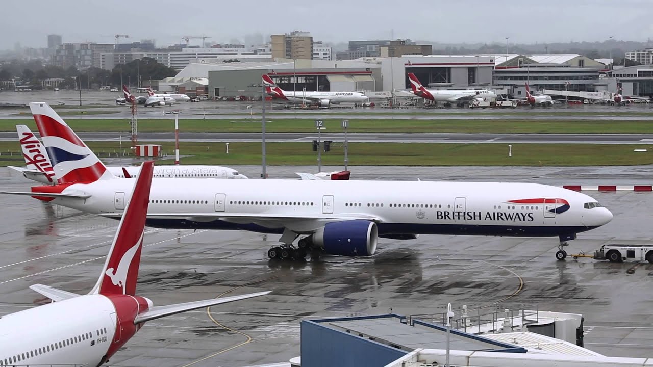 British Airways Boeing 777-300ER Engine start up - YouTube