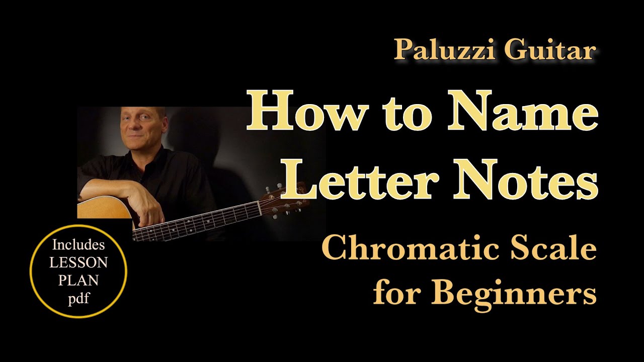 Guitar Lessons for Beginners [How to Name Letter Notes with Chromatic ...