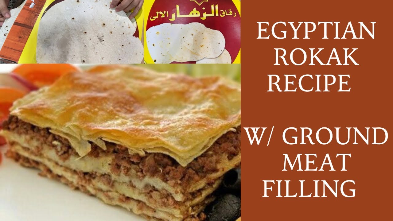 Rokak (Meat Pastry) Recipe Traditional Egyptian Recipes - YouTube