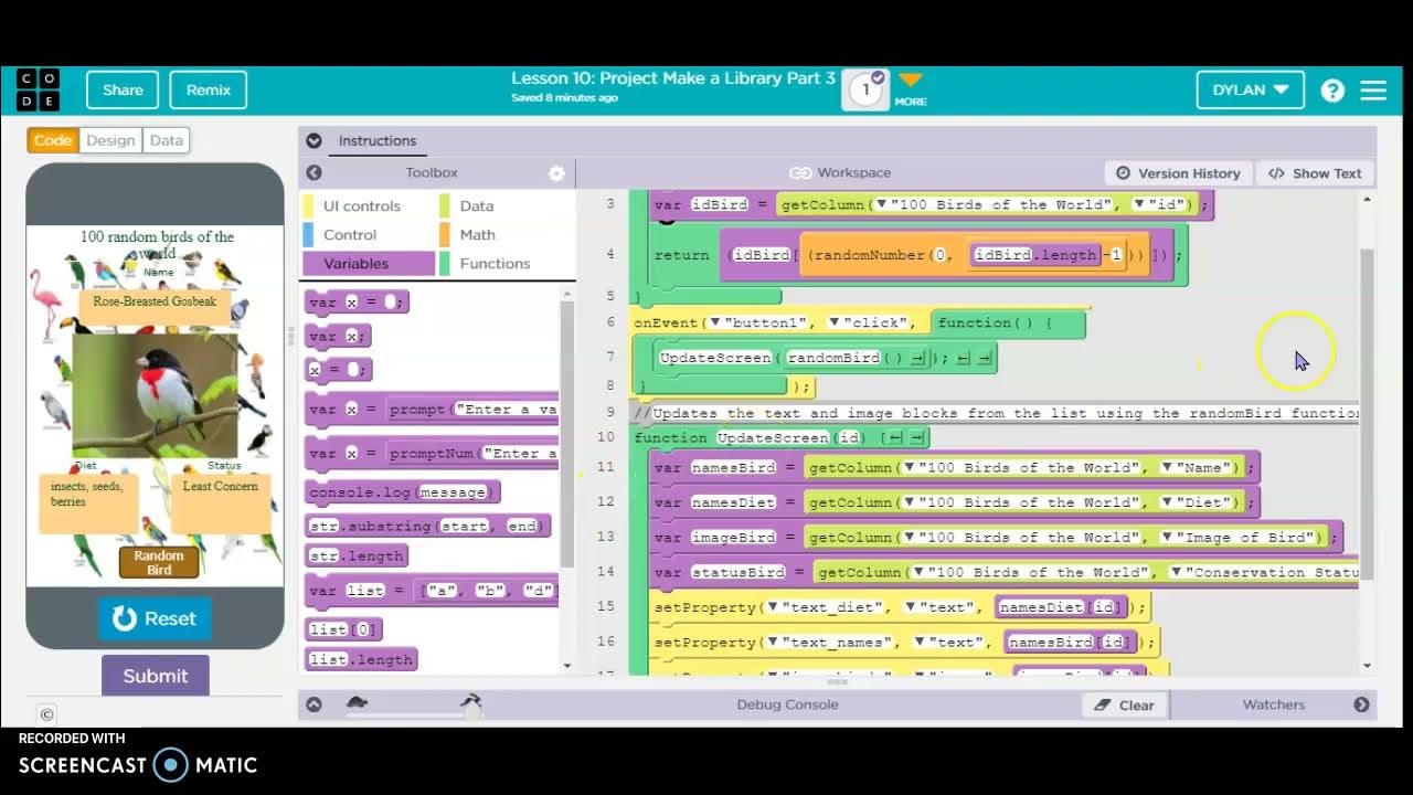 Unit 7 lesson 10- Libraries app - YouTube