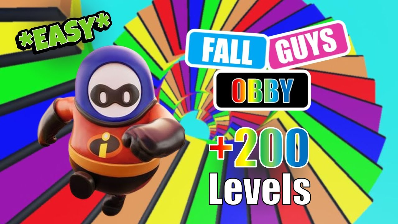 Gameplay - Fall Guys Obby 200+ 🌈 - YouTube