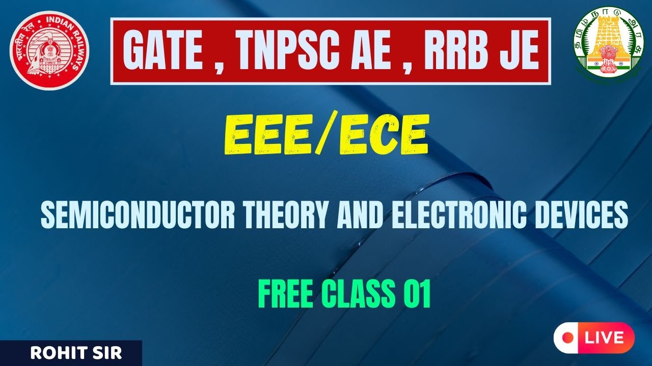 SEMICONDUCTOR THEORY AND ELECTRONIC DEVICES | CLASS 01 |EEE / ECE | IN ...