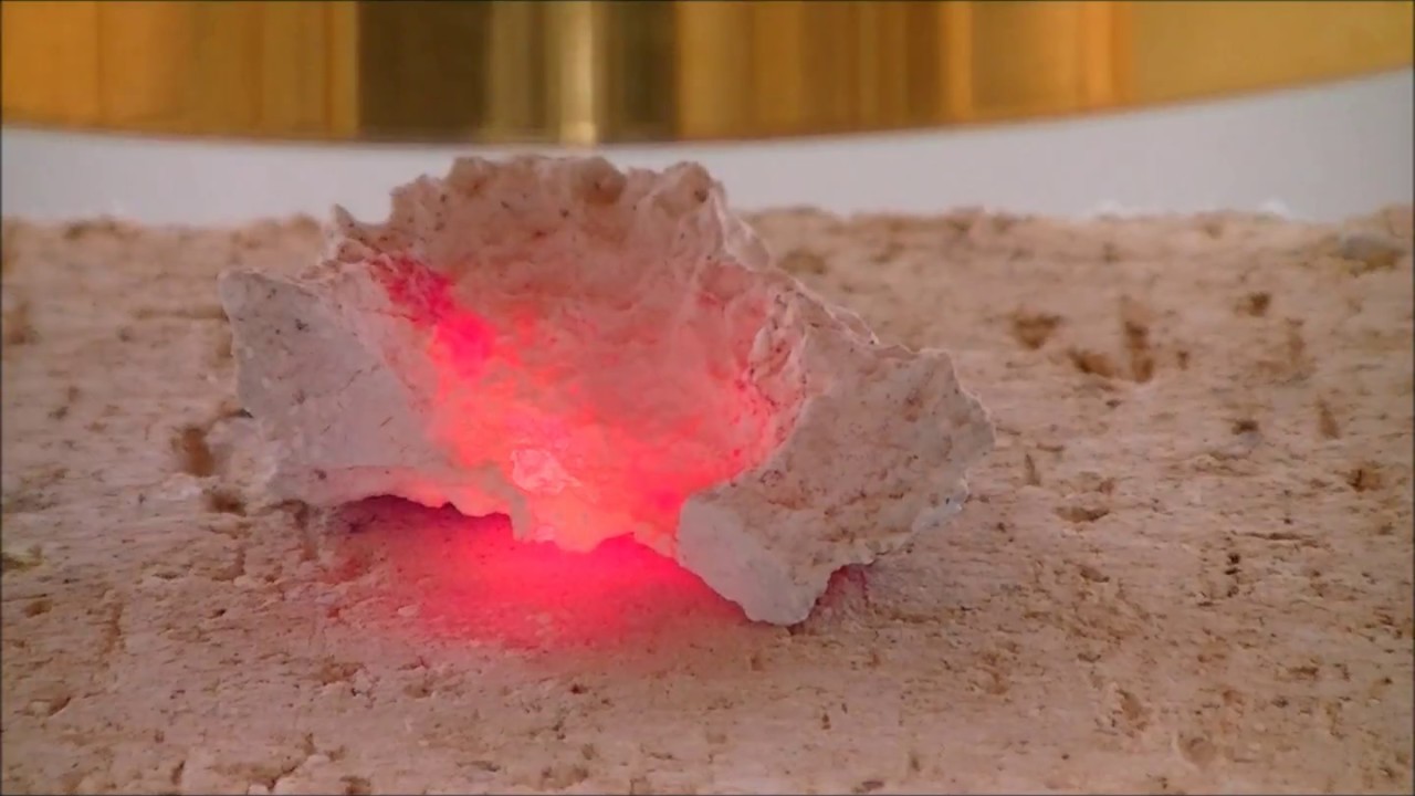 Heating, melting and vitrification of rocks series 22 Coral stone ...