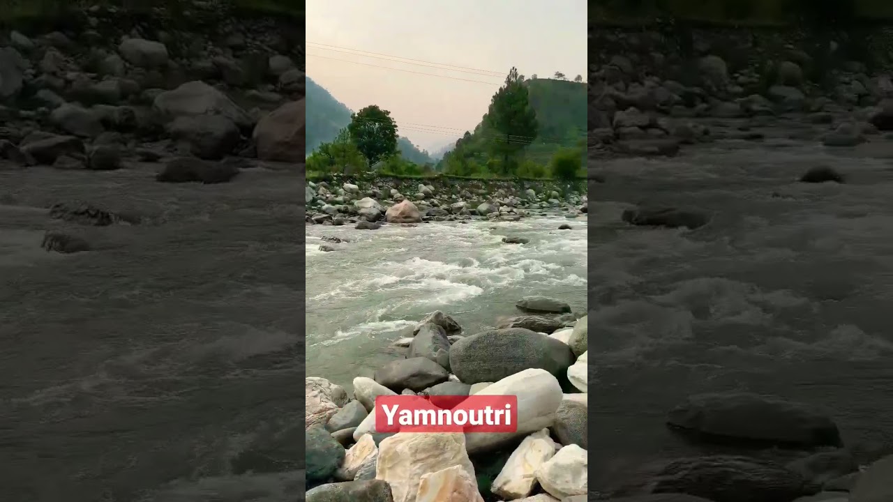 Yamuna Ji main Jal ka bahav bahut Tez hai Is time or vilkul Glacier ke ...