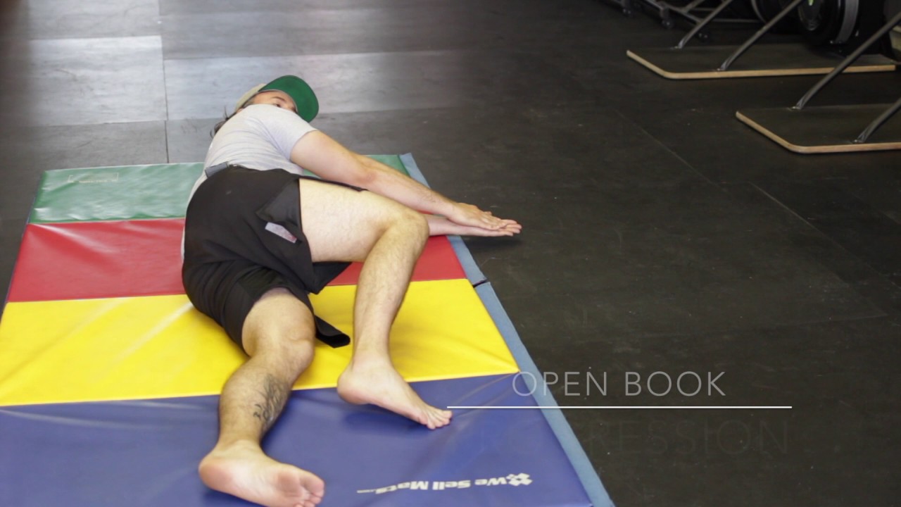 Supine Open Book - YouTube