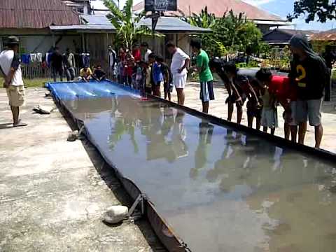 perahu balap traditional (katinting mini) - YouTube