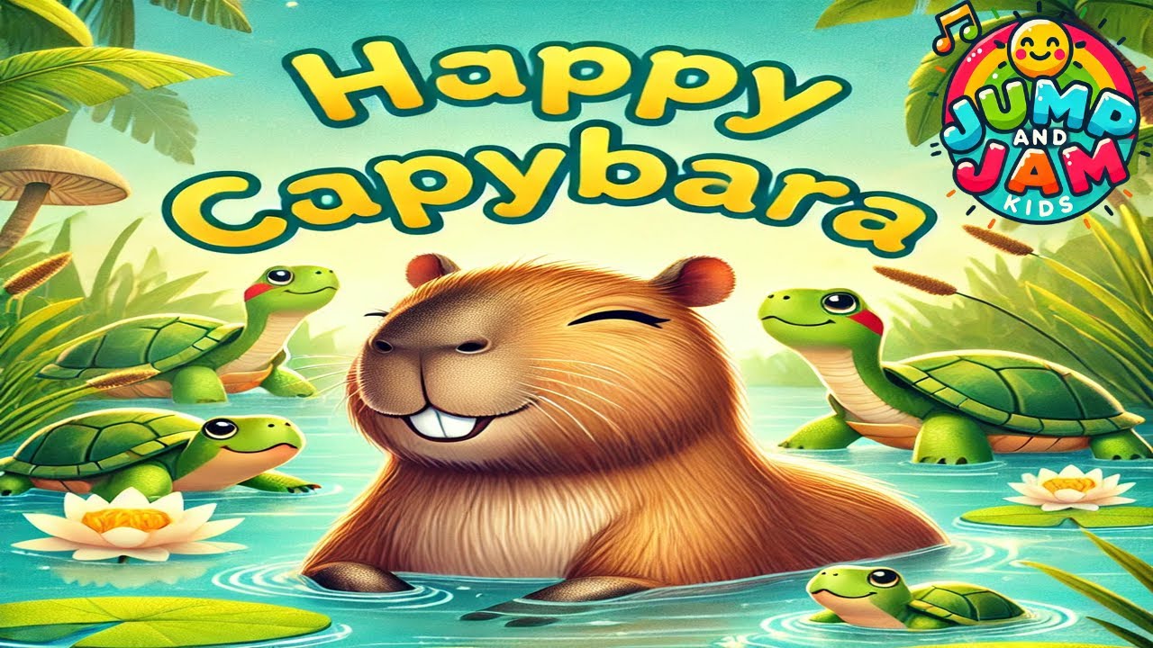 Happy Capybara Song 🦦🎶 | Fun Kids’ Song About Animals & Friendship ...