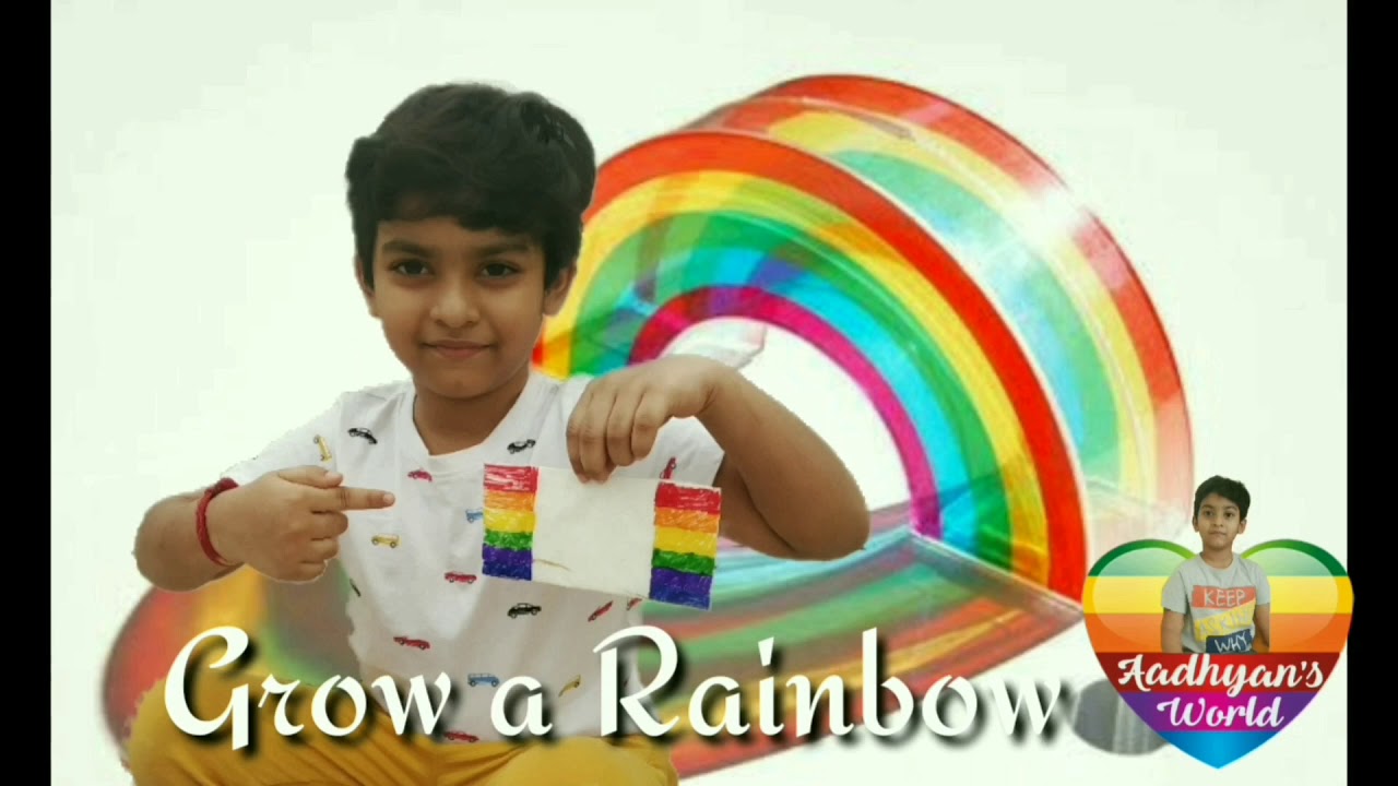 Grow rainbow at home 🌈 - YouTube