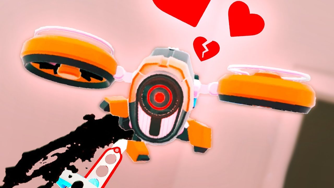 I TURNED THIS ROBOT INTO MY PET!!.. Then killed it... (Budget Cuts VR ...