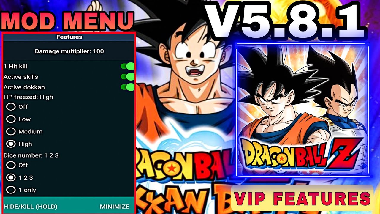 DRAGON BALL Z DOKKAN BATTLE 5.8.1 MOD MENU | unlimited dragon stone ...