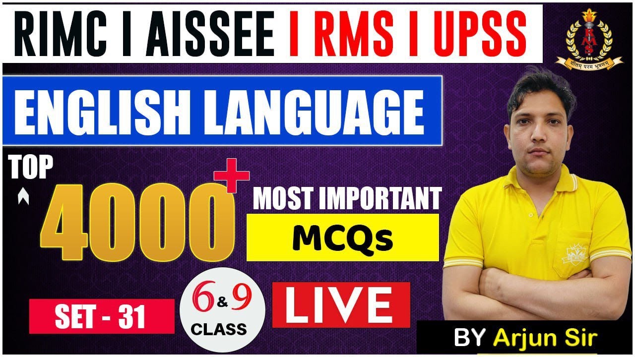 Top 4000+ English Most Imp MCQs for Class 6&9 |English Language ...