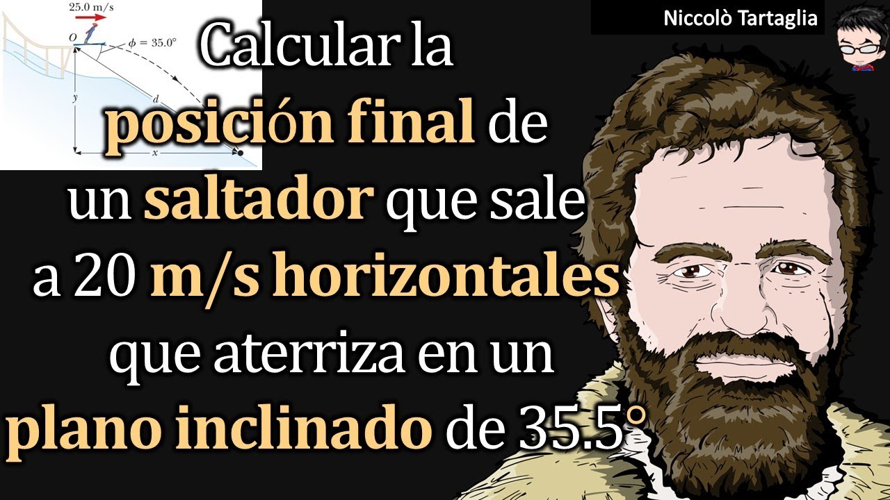 P𝐨𝐬𝐢𝐜𝐢ó𝐧 𝐟𝐢𝐧𝐚𝐥 de un 𝐬𝐚𝐥𝐭𝐚𝐝𝐨𝐫 a 20 𝐦/𝐬 𝐡𝐨𝐫𝐢𝐳𝐨𝐧𝐭𝐚𝐥𝐞𝐬 que aterriza en un ...