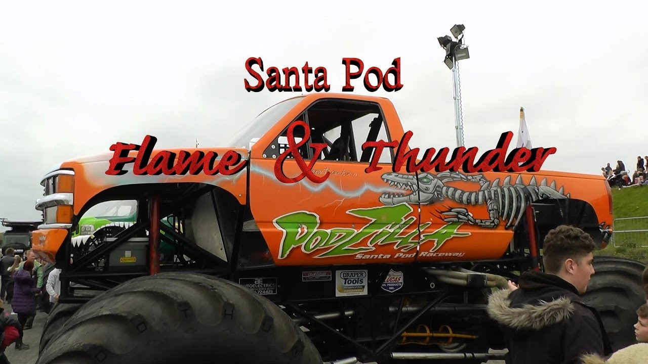 Flame and Thunder at Santa Pod Raceway (29.10.2016) - YouTube
