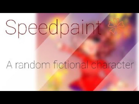 SPEEDPAINT \\ A random fictional character \\ • - YouTube