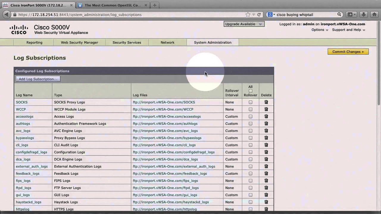 Web Security Appliance Log Subscription and Custom Fields & Traces ...
