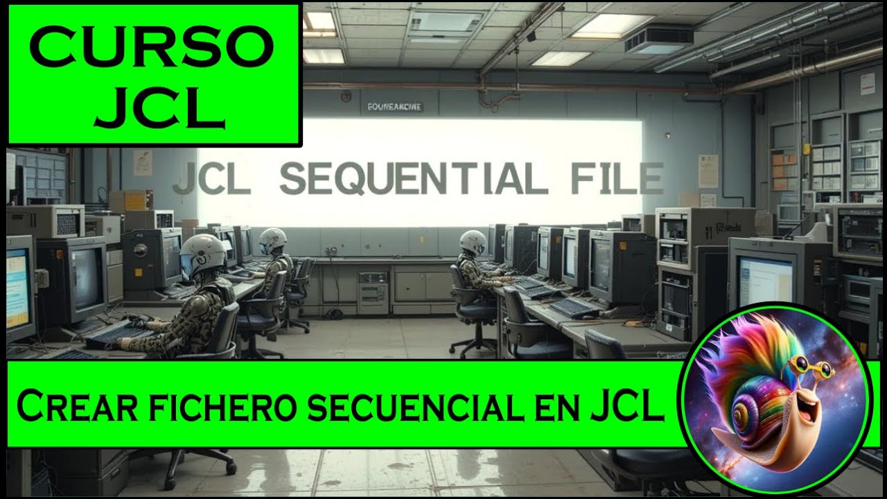 Crear fichero secuencial vacio desde JCL - YouTube