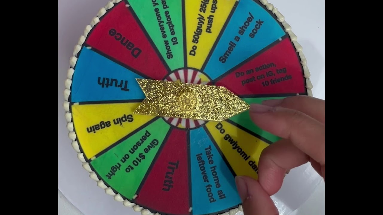 Spin the Wheel Birthday Cake - YouTube