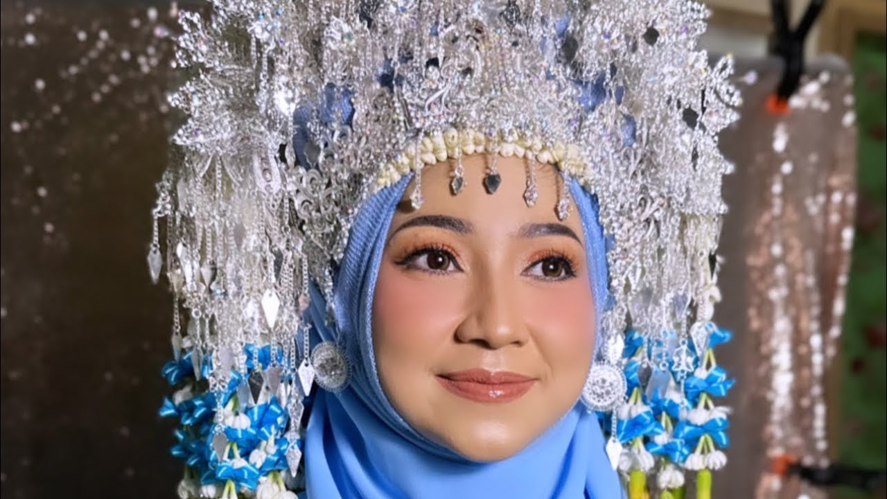 Tips hijab untuk sunting pengantin aceh syar’i - YouTube