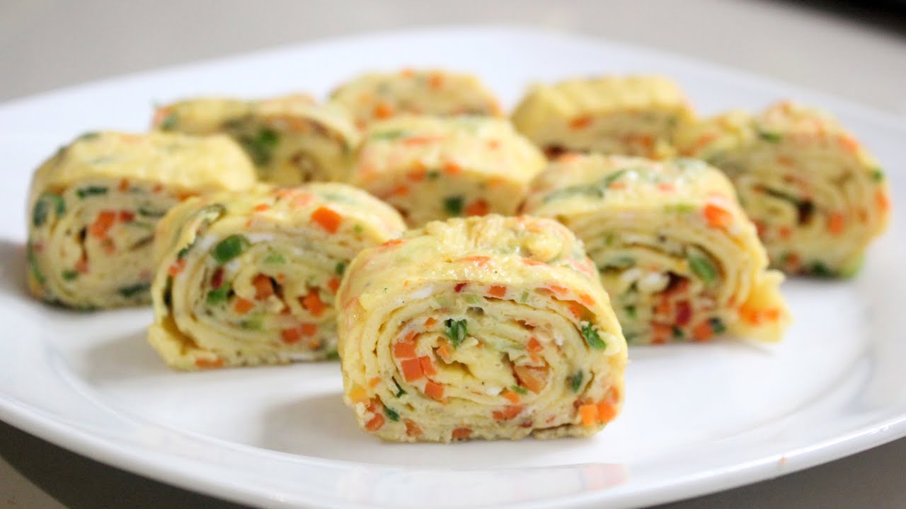 Rolled Omelette, Perfect for Breakfast - YouTube