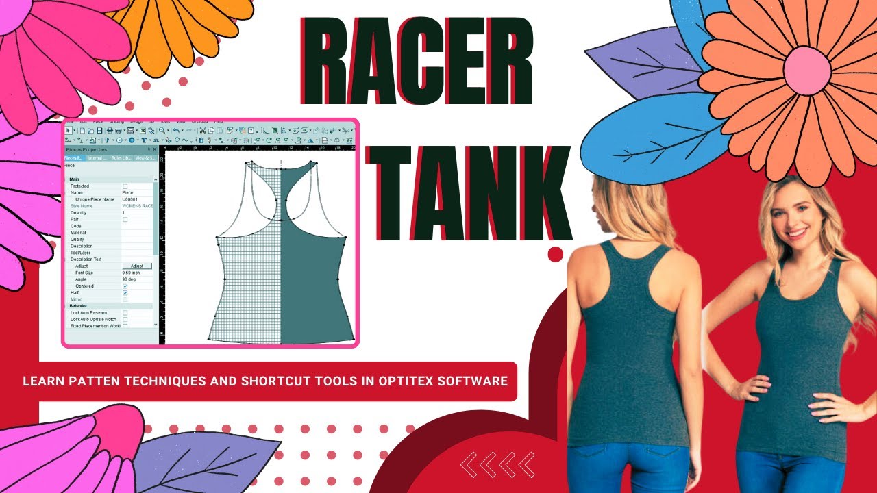 RACER | LADIES TANK TOP || WOMEN'S RACER || HOW TO MAKE RACER PATTERN ...