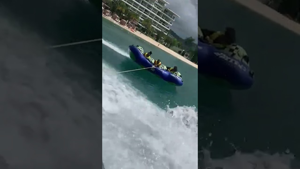 the three Mascot went tube riding - YouTube