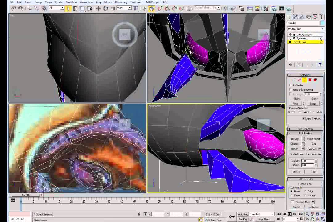 Modeling a Metroid Ripper in 3Dmax - Part 2 - YouTube