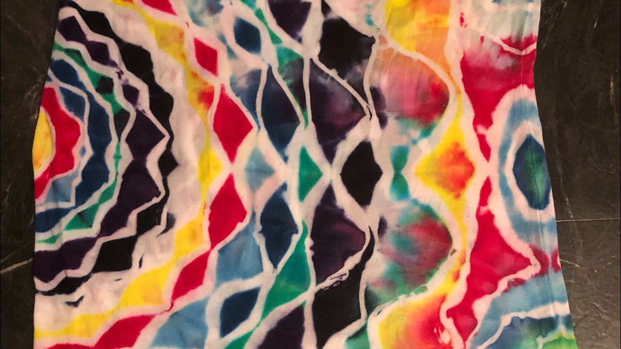 How to Tie dye // 16 point mandala reveal! - YouTube