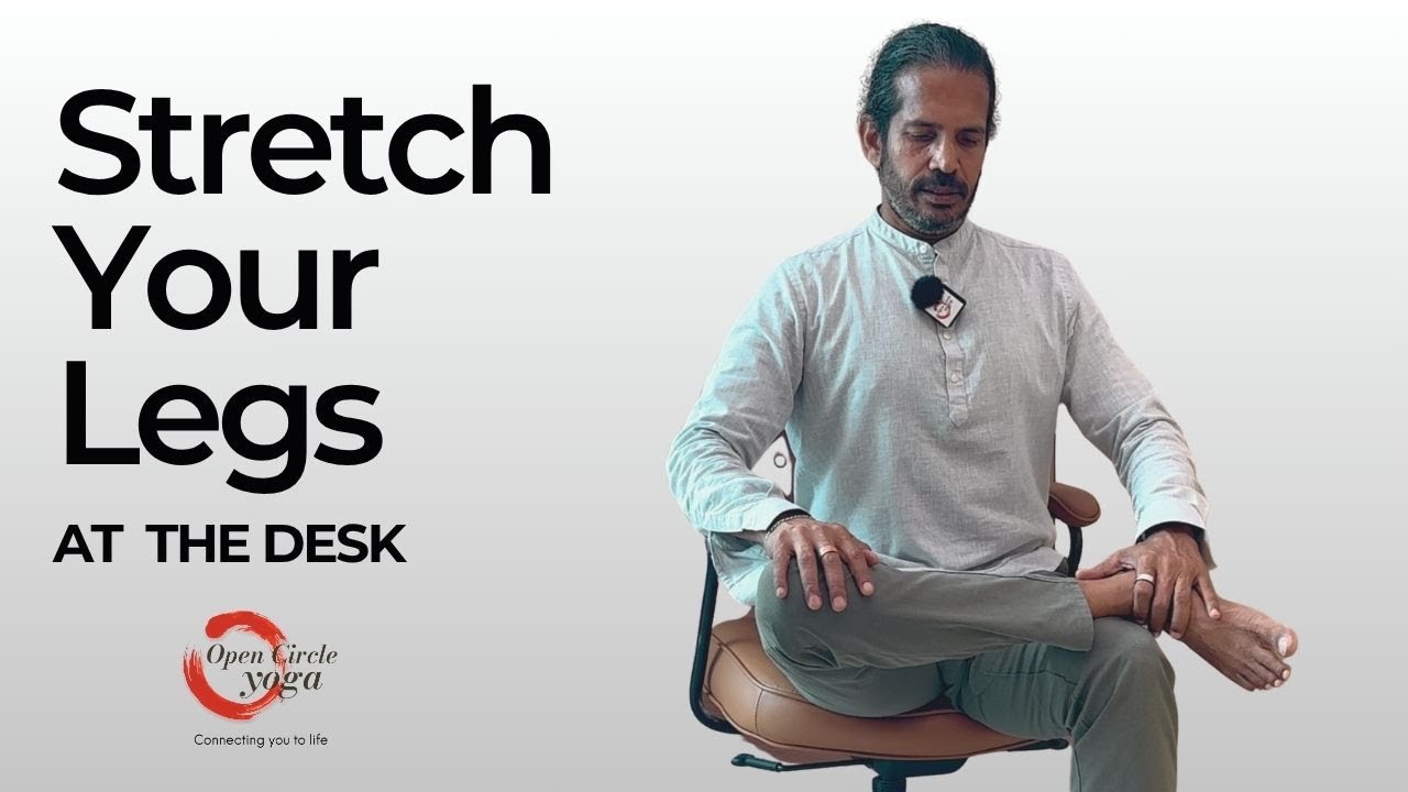Leg Stretch for Lower Back Relief – 3-Minute Desk Routine - YouTube