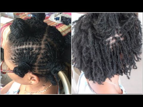 DIY Microlocs Journey | Mom's 7 Month Update - YouTube