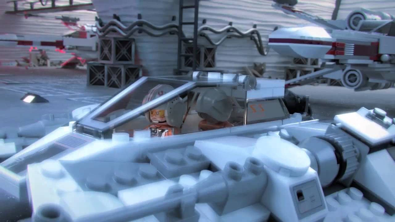 LEGO Star Wars - AT-AT vs Snowspeeder - YouTube
