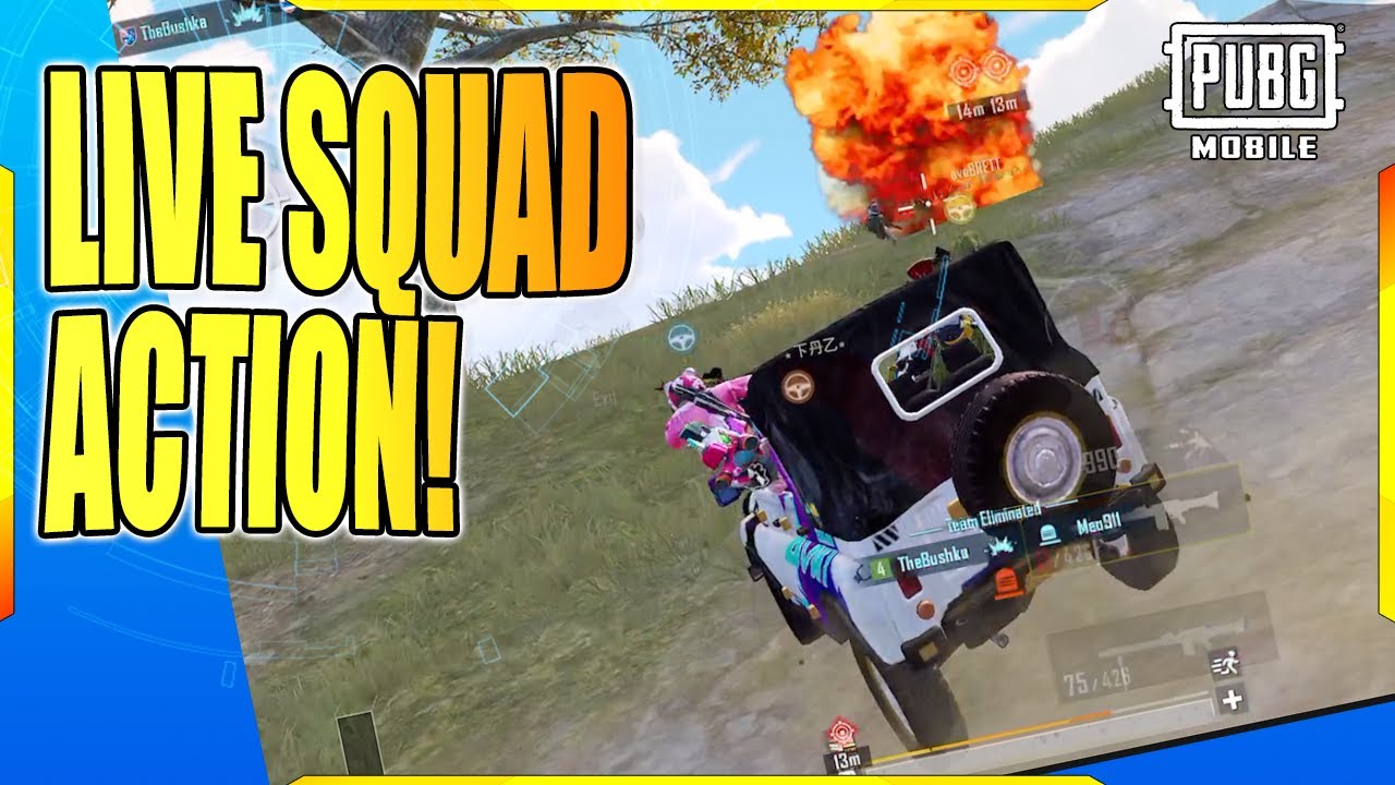 SQUAD ACTION PUBG MOBILE - YouTube