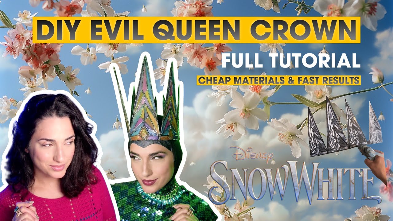 Evil Queen DIY Crown and tutorial LIS WONDER - YouTube
