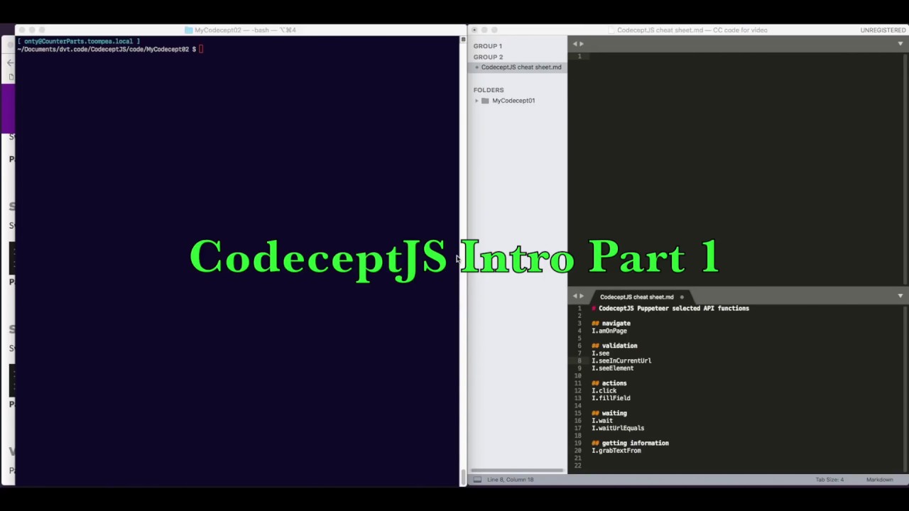 Codeceptjs Intro Video 13 Initial Setup Youtube