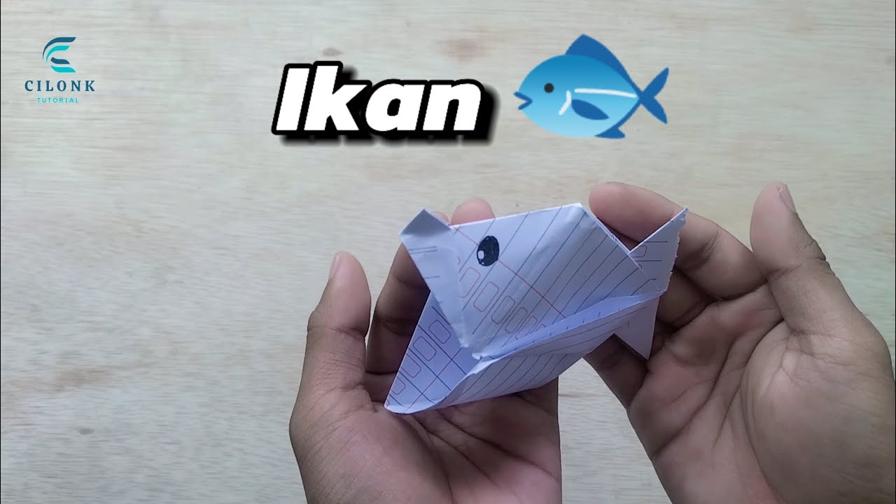 Cara Membuat IKAN Dari Kertas - YouTube