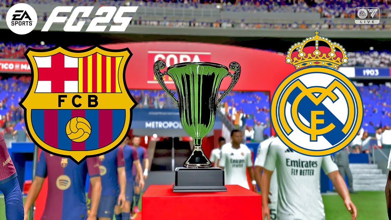 FC 25 – FC Barcelona vs Real Madrid | Final Copa del Rey 2025 | Narración en Español - YouTube