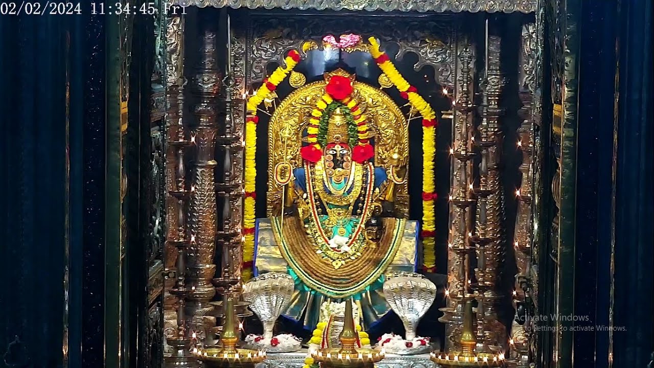 Shree Mahalasa Narayani Mahalasa Alankar & Madhyanh Aarti 2nd February ...