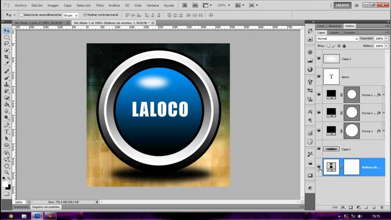 COMO HACER UN LOGO BOTON ICONO CON PHOTOSHOP - YouTube