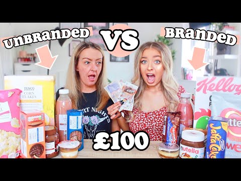 BRANDED VS UNBRANDED FOOD CHALLENGE! £100 PRIZE!