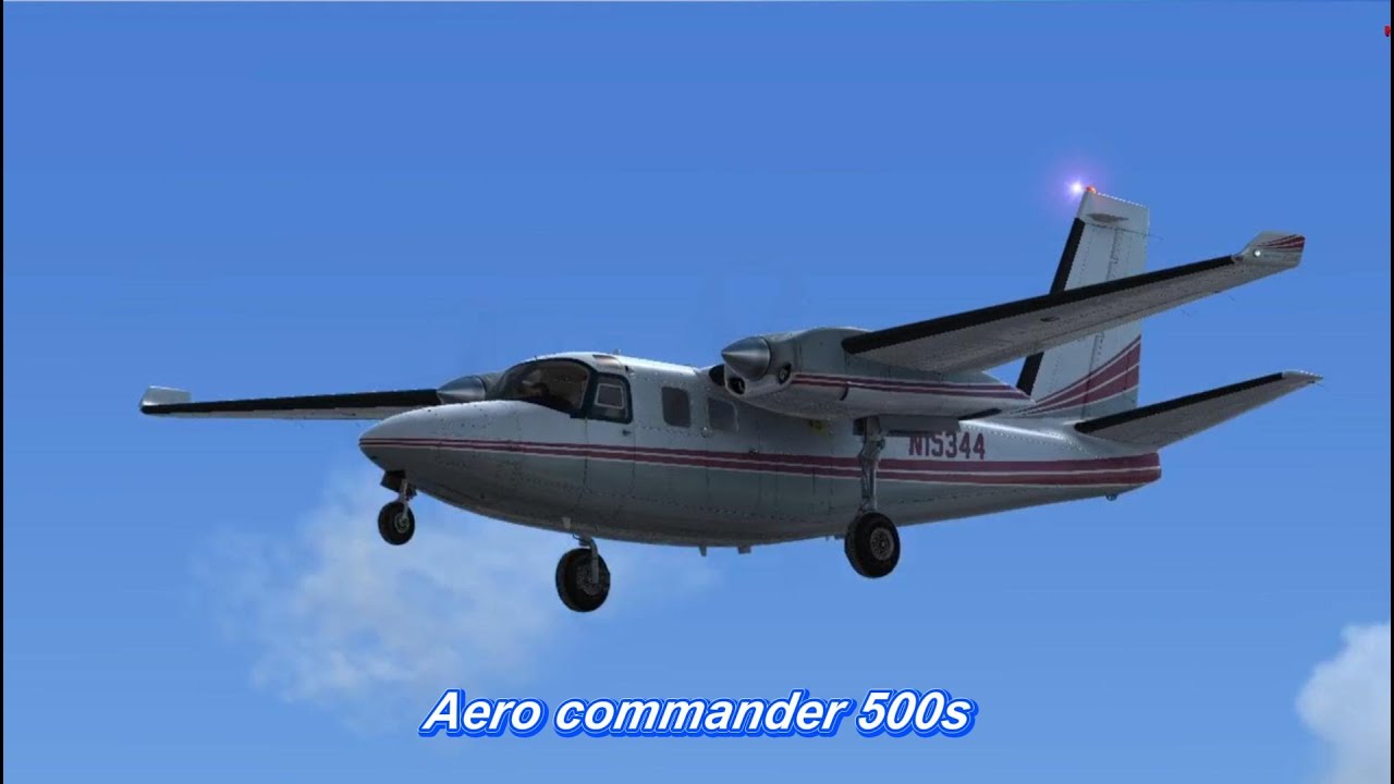 Adventure Flying in the Aircraft Aero Commander 500S - YouTube
