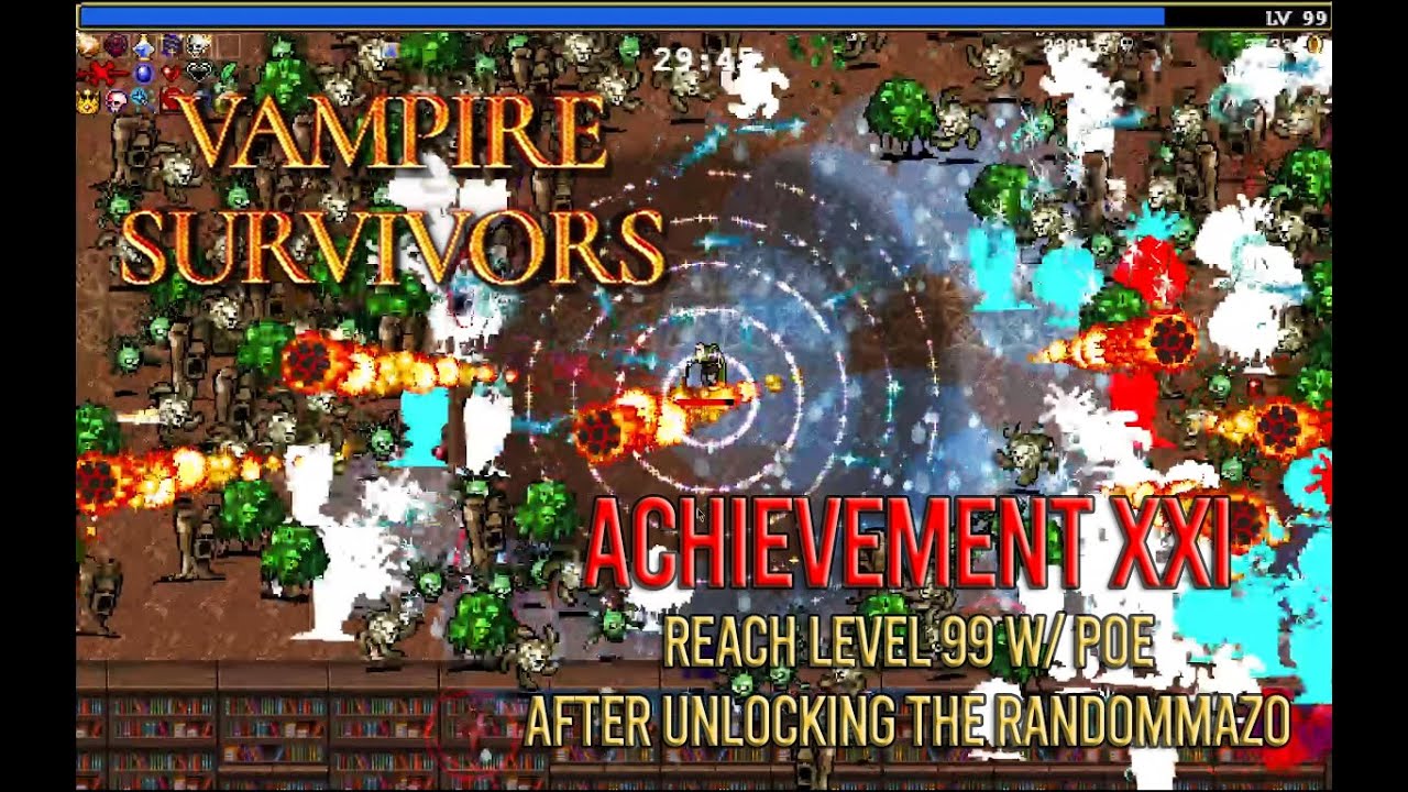 Vampire Survivors - Achievement XXI - Blood Astronomia: Reach Level 99 ...