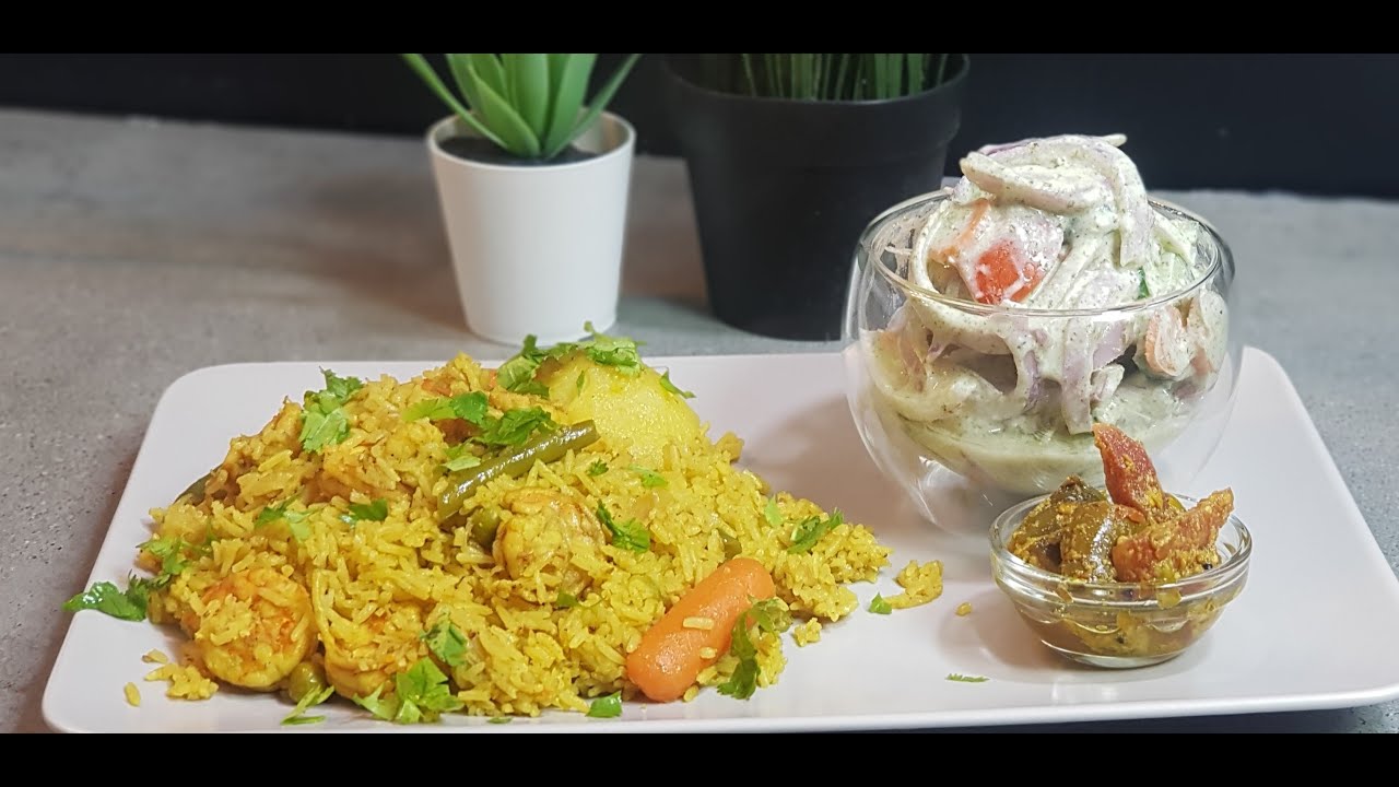 Prawns Pulao (Healthy Weight loss Diet Recipe) - YouTube