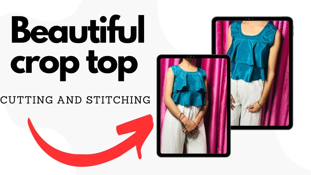 Double layered top cutting and stitching | for beginners | cut & stitch ...