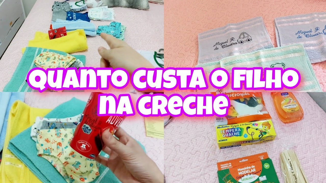 MATERIAL ESCOLAR CRECHE PÚBLICA - YouTube