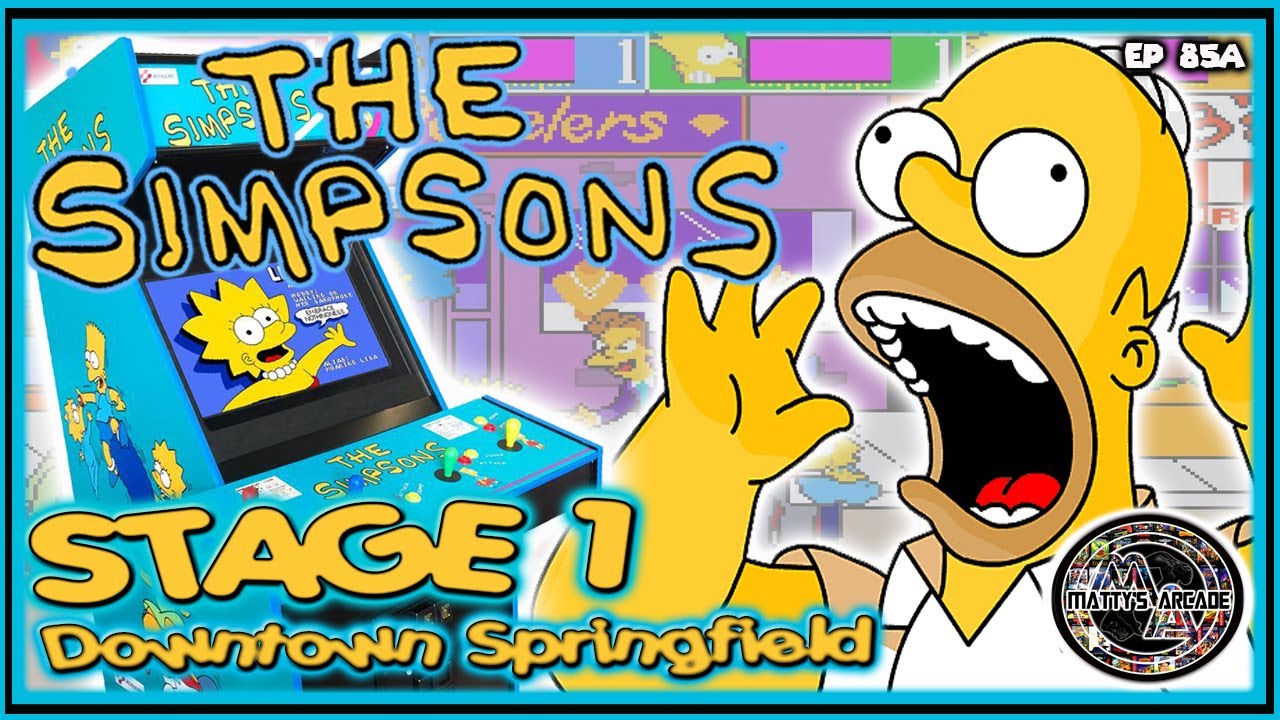 The Simpsons - Arcade Game - Stage 1: Downtown Springfield - Matty's ...