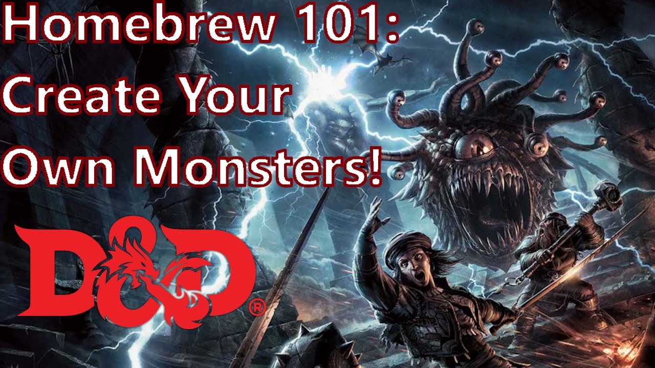 Homebrew 101: Creating Monsters! - YouTube
