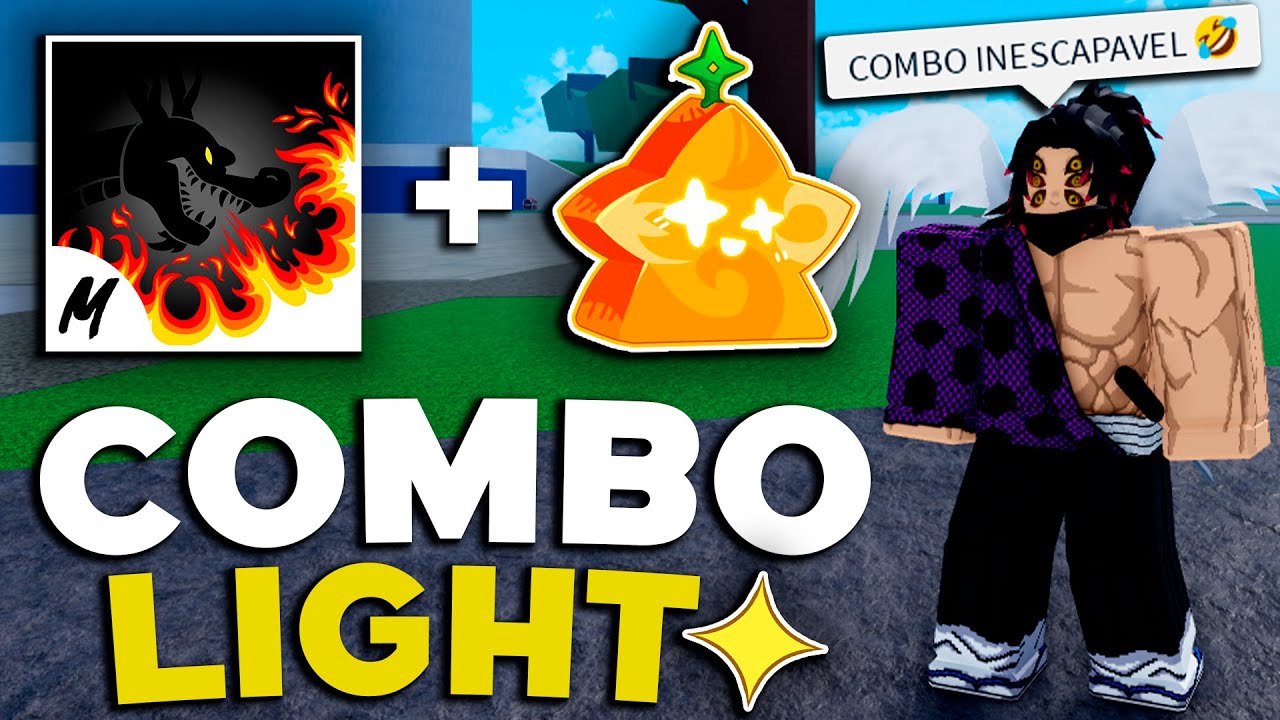 CRIEI o MELHOR COMBO de LIGHT no BLOX FRUITS 😎💛 - YouTube
