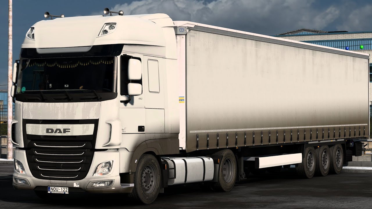 ETS2 | Realistic Winter Driving | Daf XF Euro 6 | PNG Winter | 1.53 ...