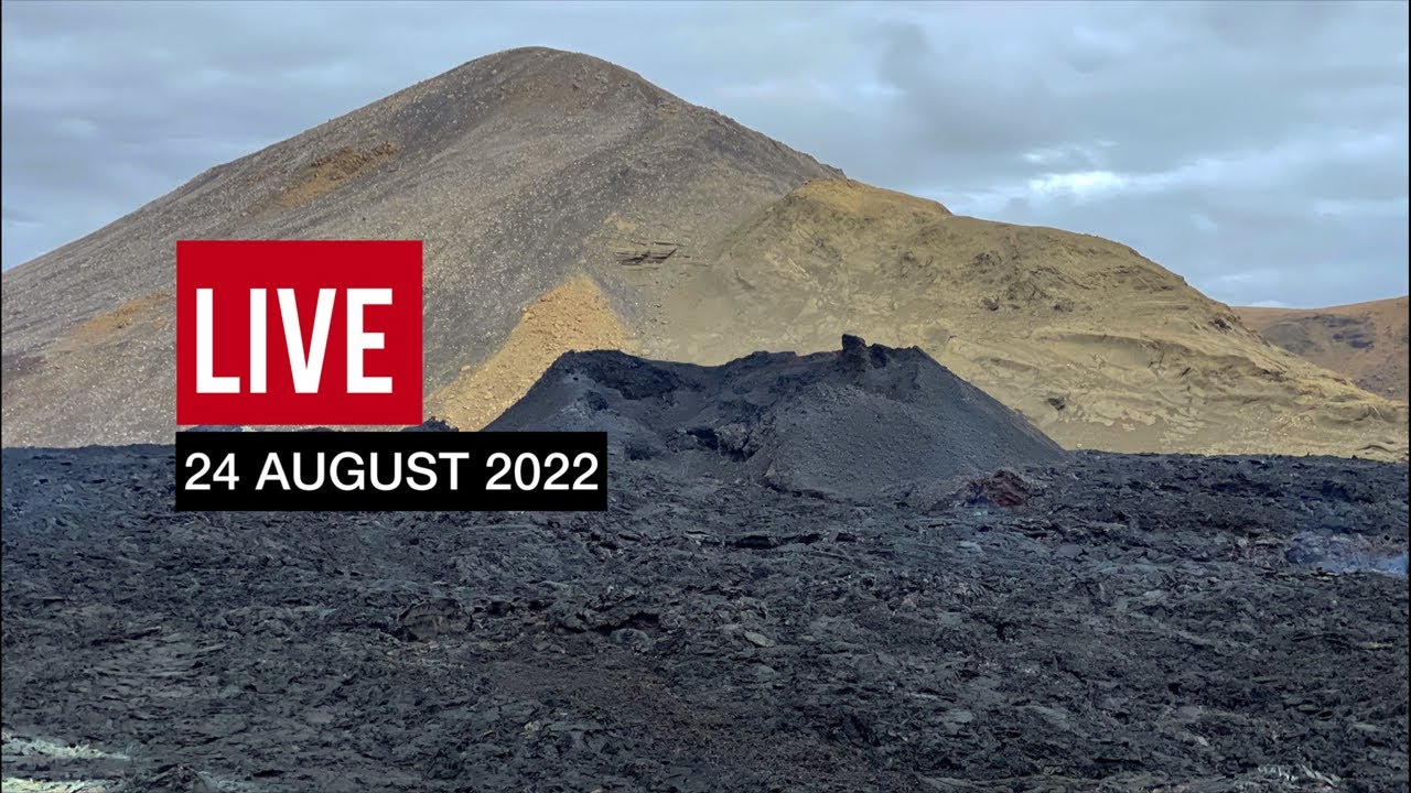 LIVE Iceland Volcano 24 August 2022 - YouTube