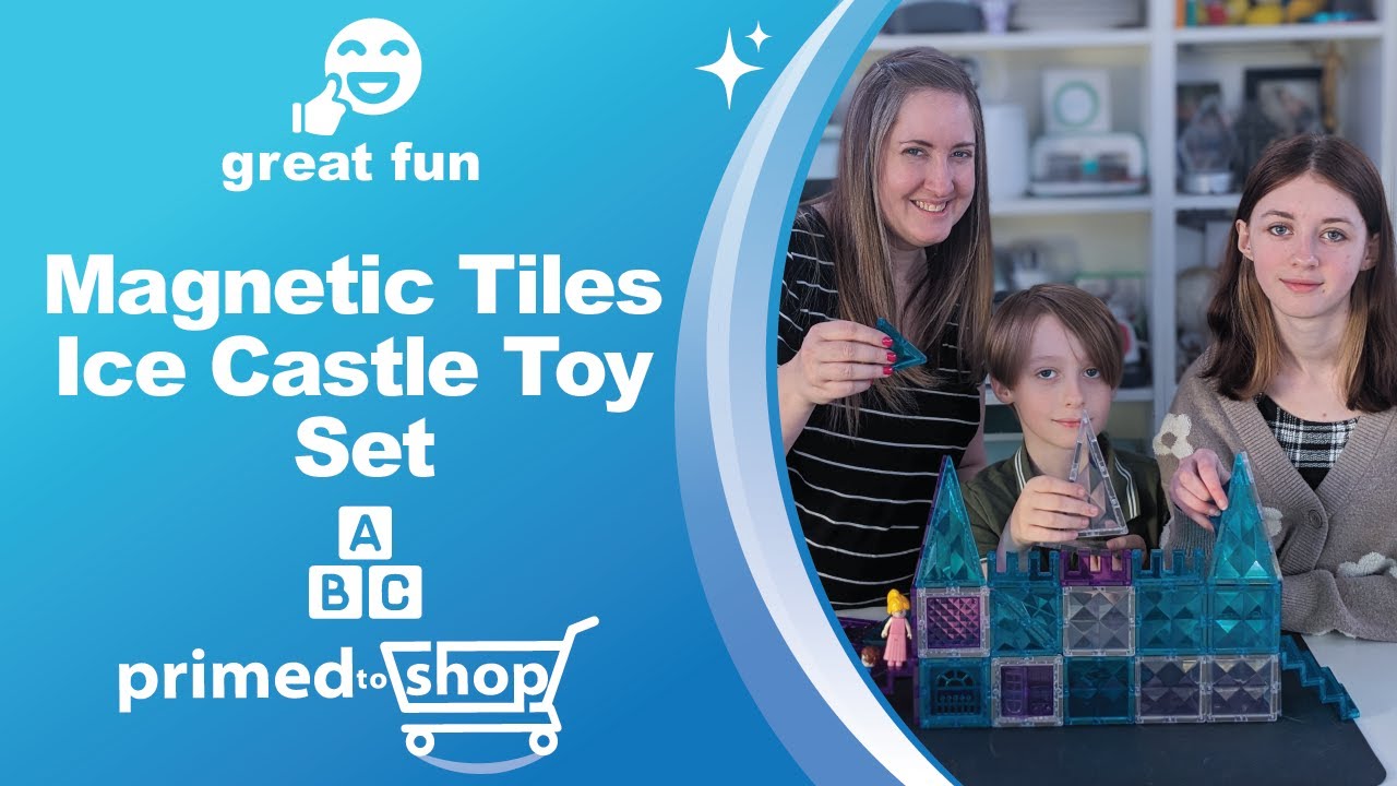 Magnetic Tiles Ice Castle Toy Set Product Overview - YouTube
